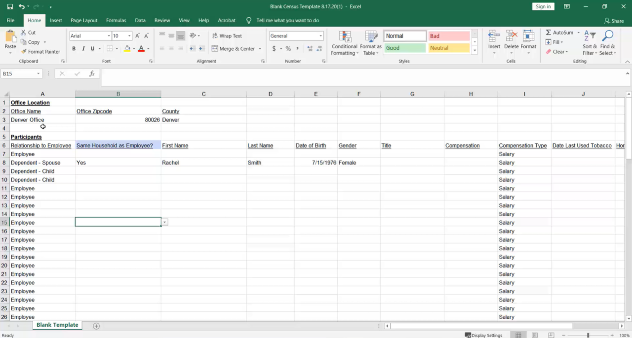 Census Upload | Brilliantly Bundled Insurance Agency Software