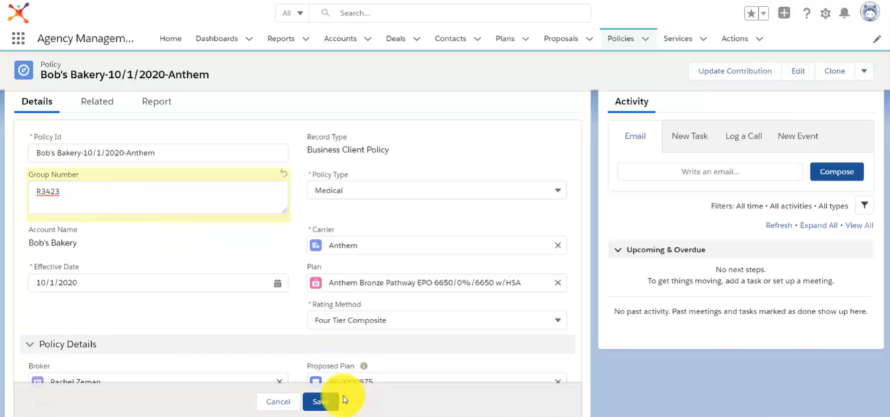 Workflow Process - Update | Brilliantly Bundled Insurance Agency Software